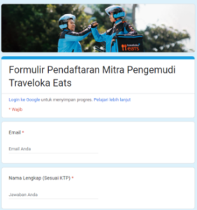 Link dan Cara Daftar Driver Traveloka Eats Terbaru 2024