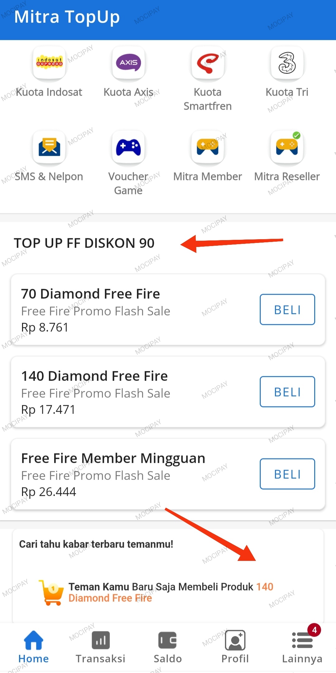 10 Cara Top Up FF Diskon 90 Pakai Pulsa Telkomsel, XL, DANA, Codashop