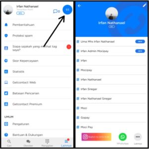2 Cara Mengetahui Nama Kontak Kita Di HP Orang Dengan Getcontact