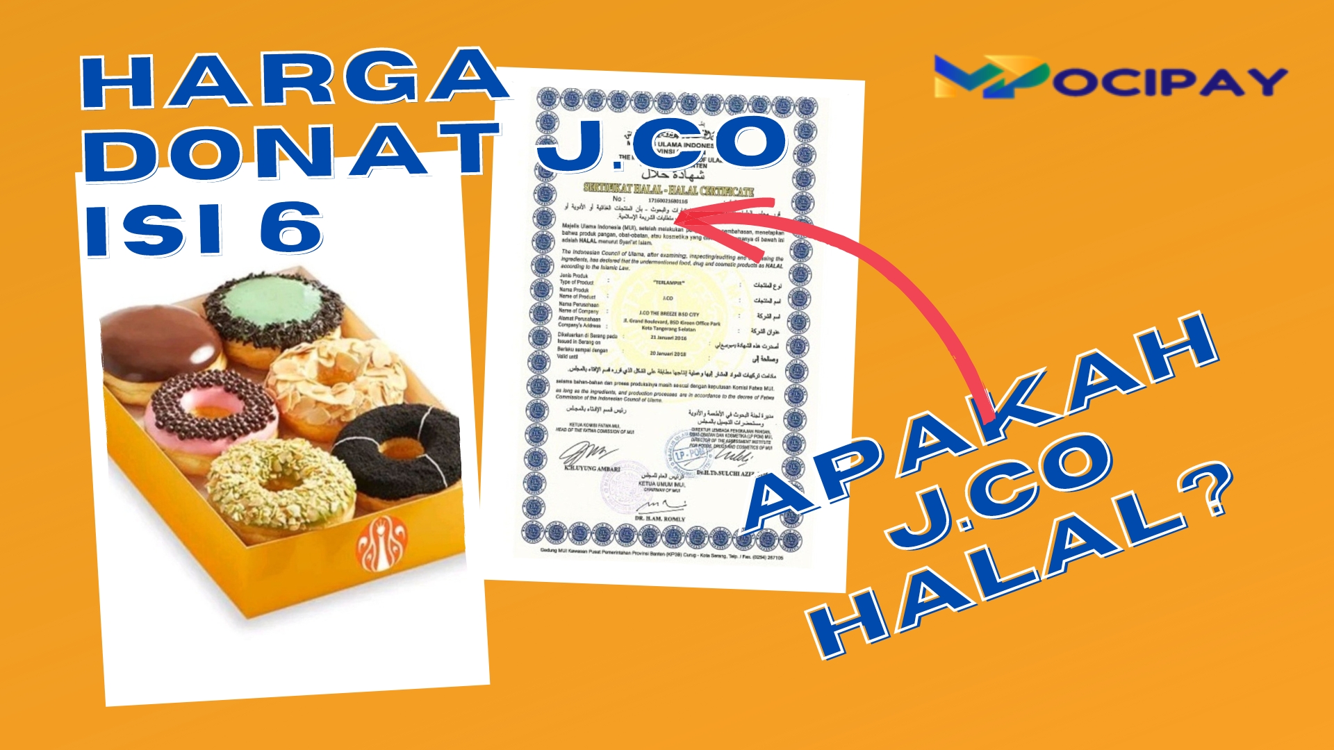 Menjawab Harga Donat Jco Isi 6 hingga Apakah Jco Halal? - MOCIPAY