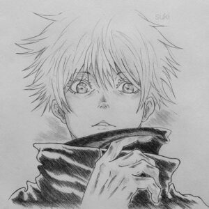 40+ Gambar Anime Pensil Mudah Ditiru untuk Pemula