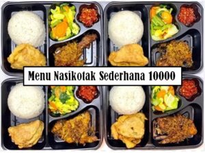 Daftar Menu Nasi Kotak Sederhana 10000 Rupiah, Cocok Untuk Ide Jualan