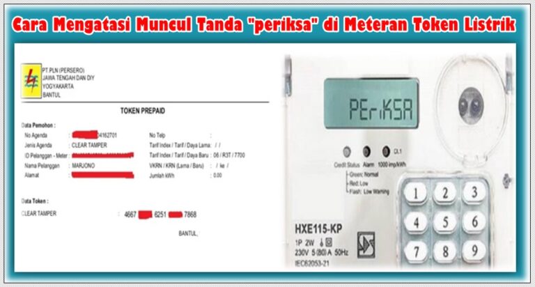 20 Digit Kode PLN Periksa: Hilangkan Tanda Peringatan "Periksa" pada Token Listrik