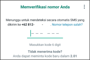 Kode WhatsApp 6 Digit Angka, Cara Memasukkan Kode Verifikasi Whatsapp
