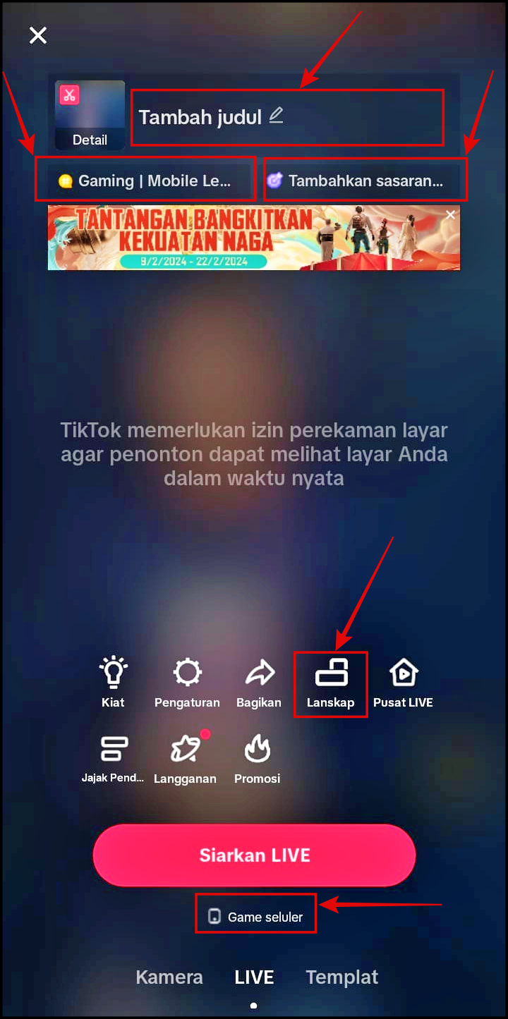 Cara Live Mobile Legend Di Tiktok Tanpa 1000 Followers Terbaru 2024