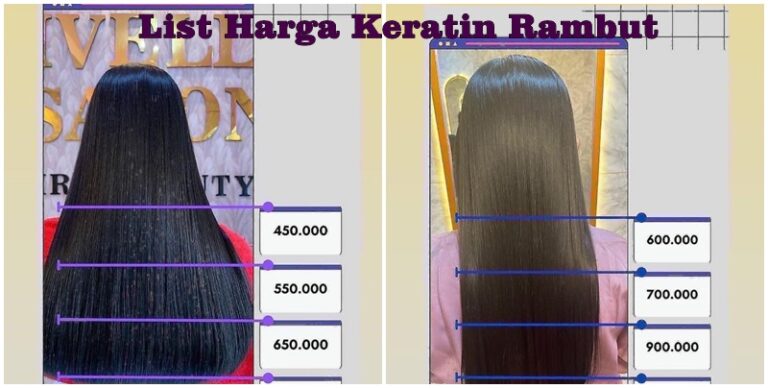 List Harga Keratin Rambut Di Salon Terlengkap 2024