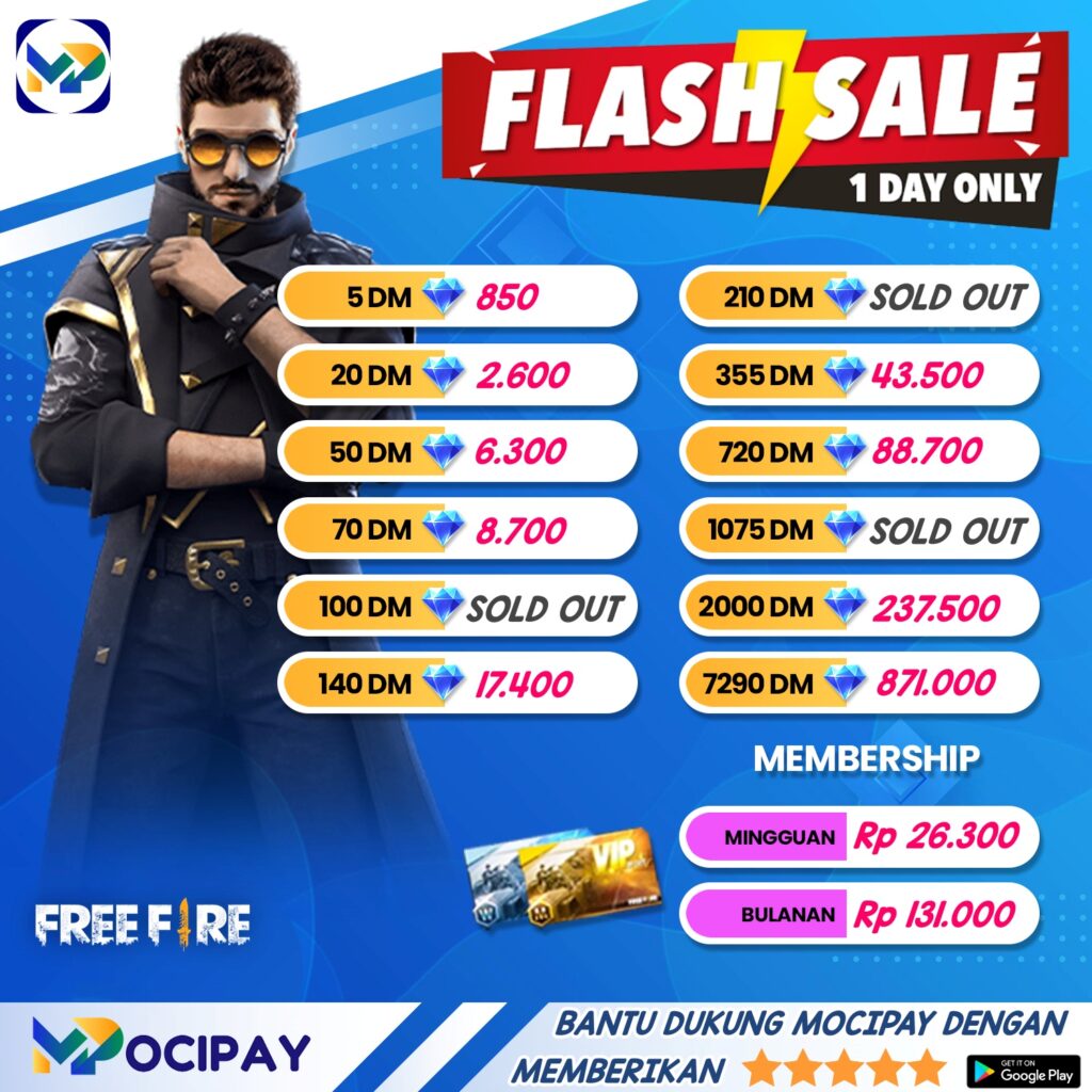 Top Up Game Free Fire - Mocipay