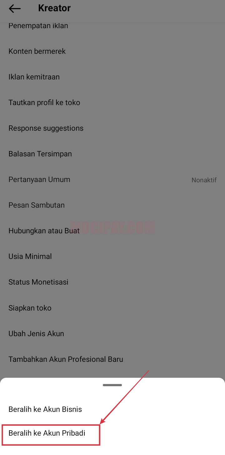 Cara Beralih Ke Akun Pribadi Instagram Dari Akun Bisnis